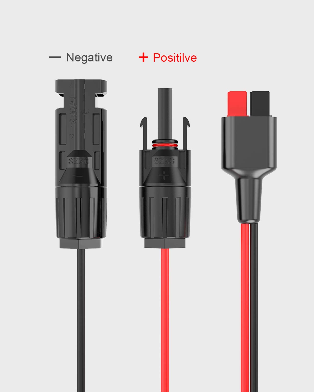 ALLPOWERS Solar Extension Cable with MC-4 Female and Male Connector to Anderson Power Pole Port 1.5M 16AWG Solar Panels Kit Tools, Connector for Solar Panel to Portable Generator
