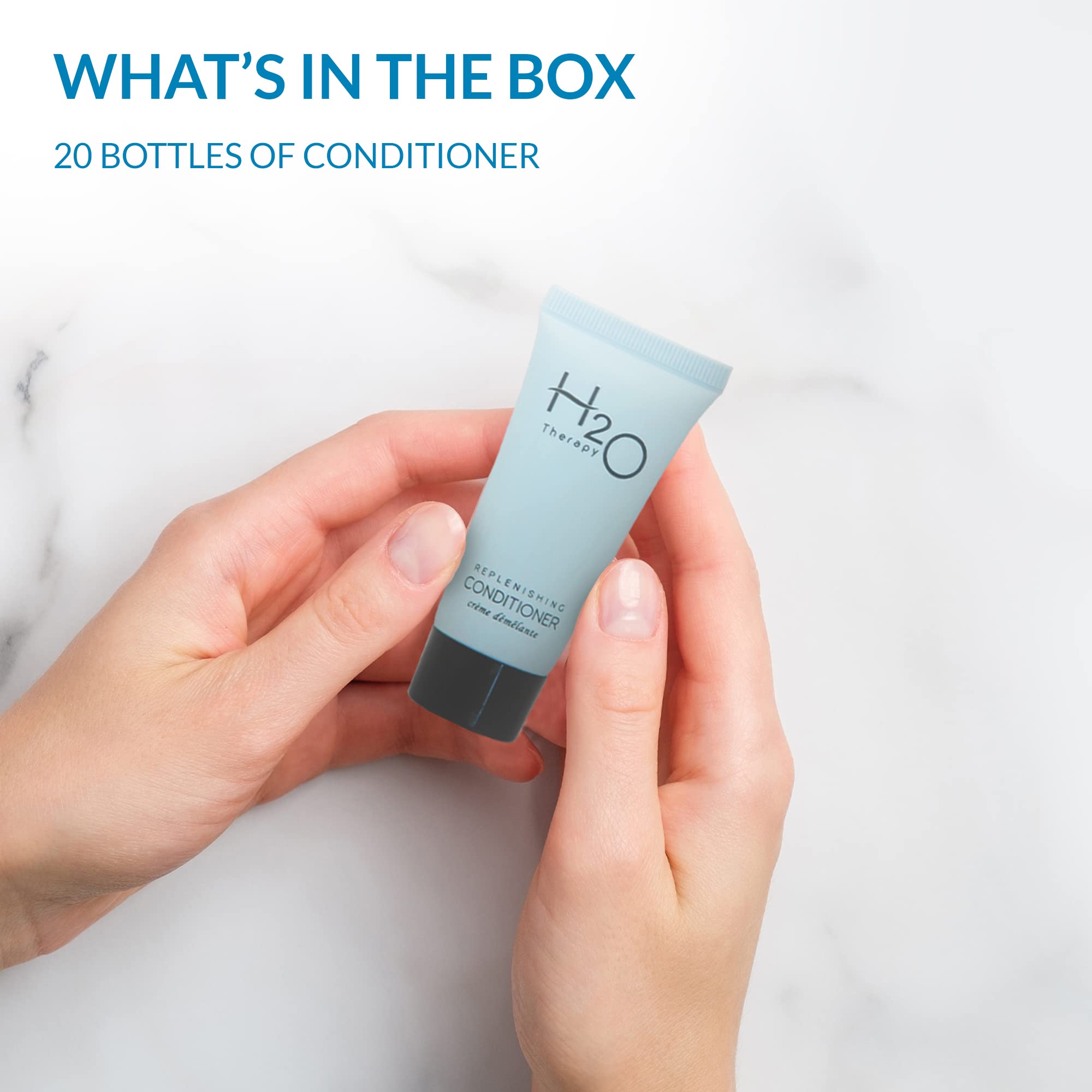 H2O Therapy Conditioner, Travel Size Hotel Hospitality, 0.85 oz (Case of 20)