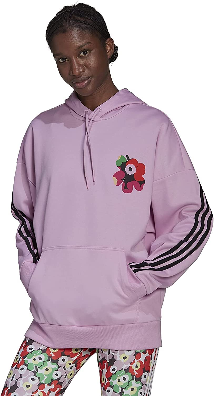 adidas Women's Regular Marimekko Hoodie, Frost Pink, Large