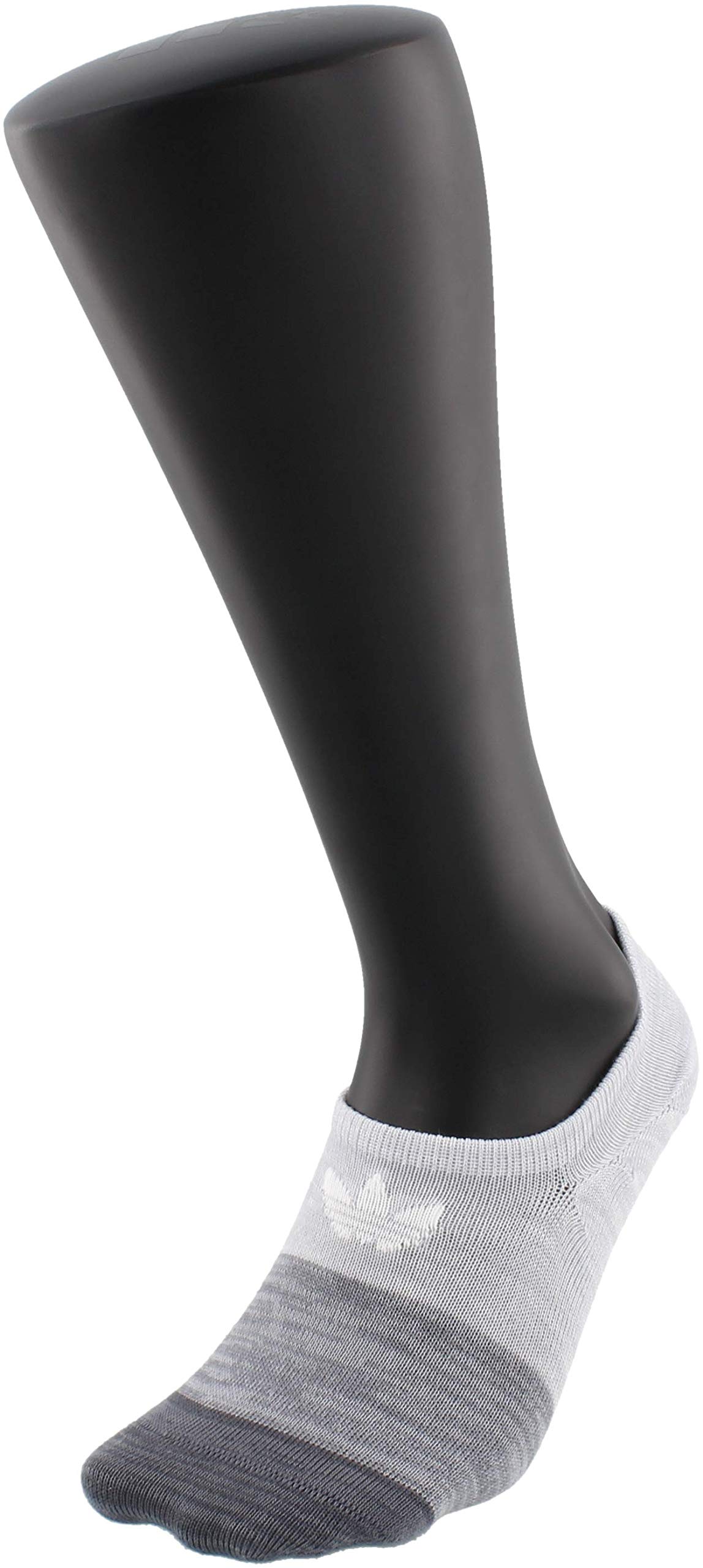 adidas Originals Women's Originals Blocked Space Dye 6-Pack Super No Show, White/White, Medium