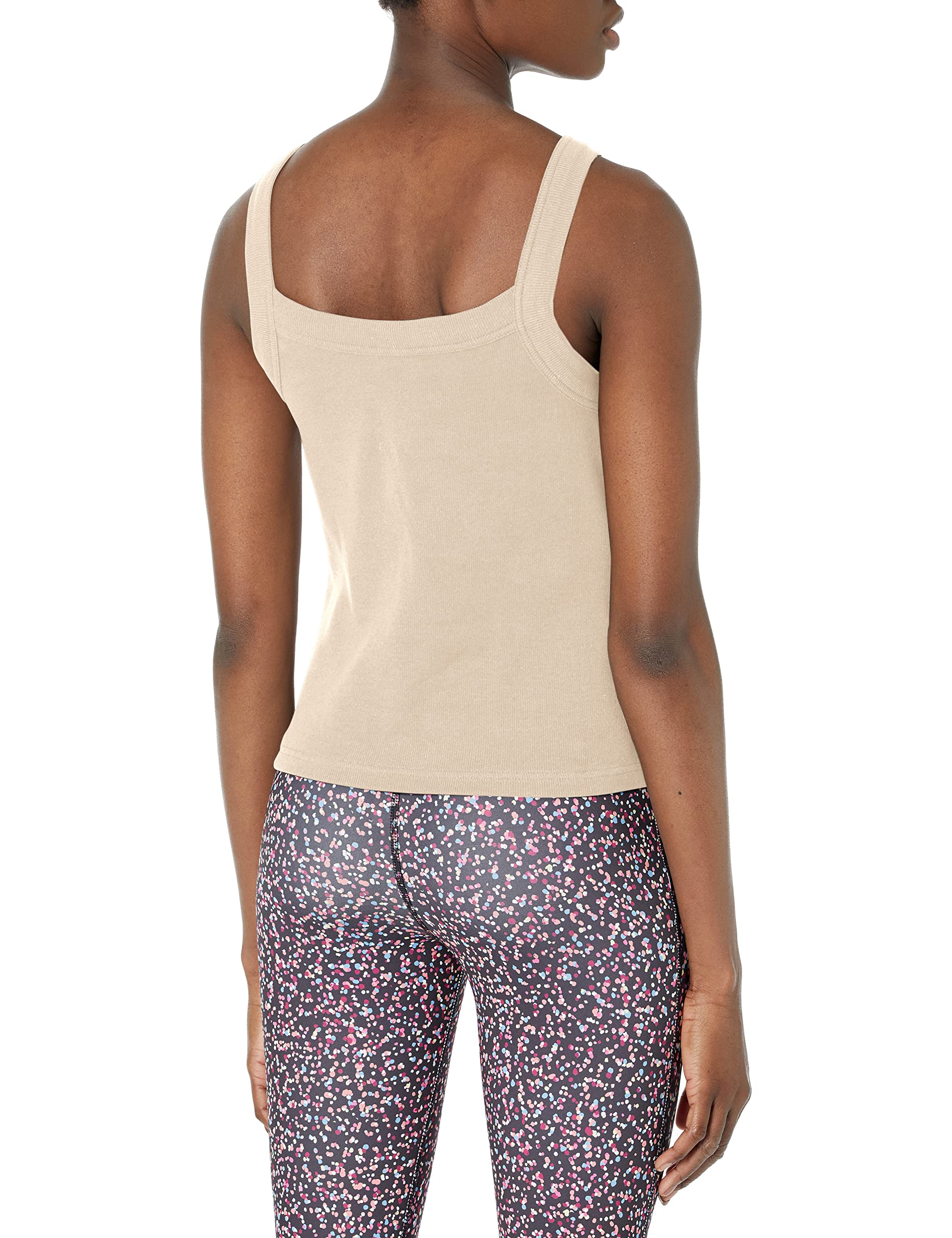 adidas Women's Yoga Ribbed Tank Top, Wonder White, Medium