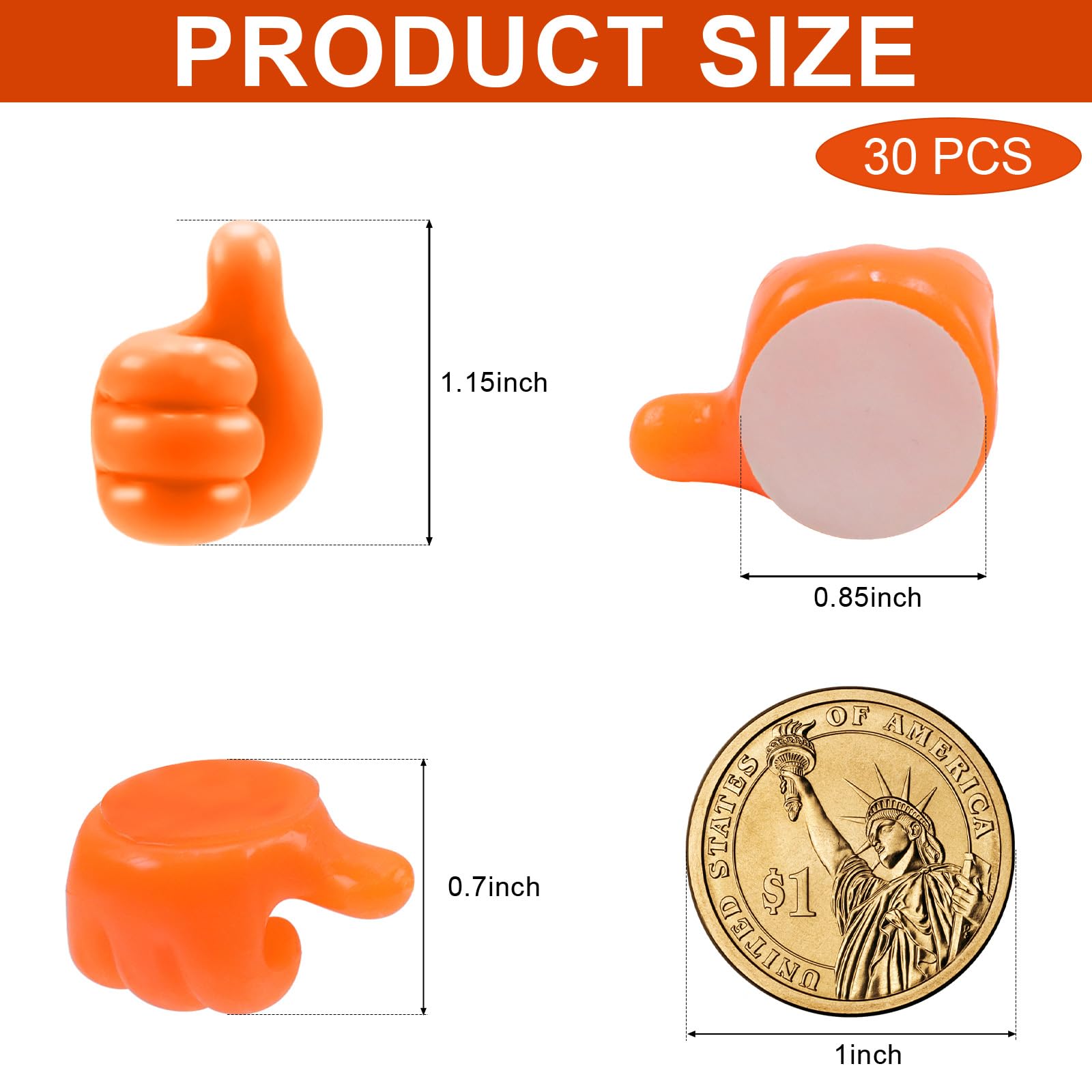 Aphrordity 30 Pcs Self Adhesive Silicone Thumb Hooks, Waterproof Cable Holder Wire Cord Clip Management, Multifunction Thumb up Wall Hooks for Cable Clip Key Holder Wall Car Home Office 5 Colours