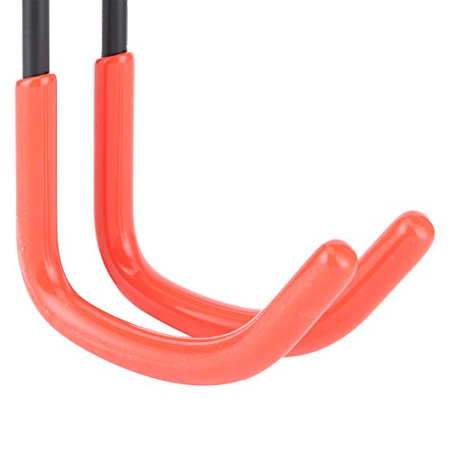 5PCS Metal Tool Water Pipe Hook, Bicycle Skateboard Hook Wall Hook, Repair Accessories Heavy Object Hook With Anti-Rust Coating(Orange)