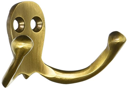 Deltana WDH15U5 Solid Brass Coat and Hat Double Hook
