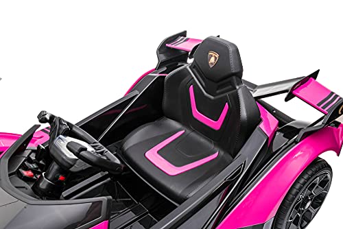 Dakott Lamborghini V12 Vision Gran Turismo Ride on Sports Car for Kids., Pink, Large