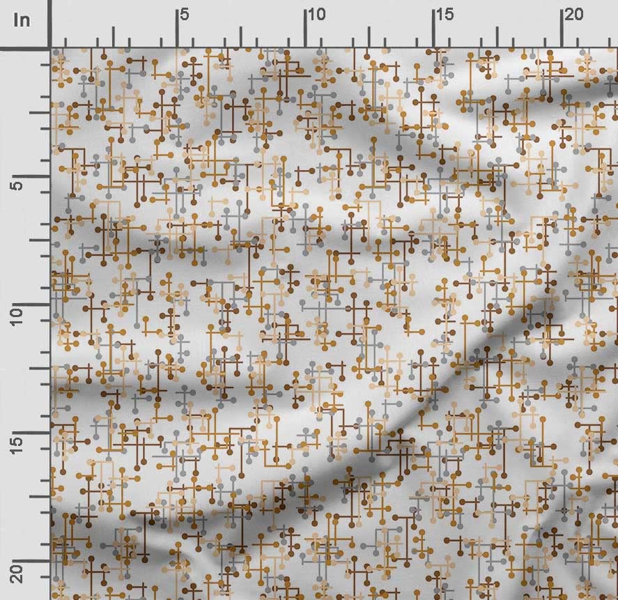 Soimoi Texture Print - Brown, Canvas Fabric Material - 56 Inch Wide, 1 Yard, Unstitched Fabric for Upholstery, Bags, Workwear and Outdoor Gear.