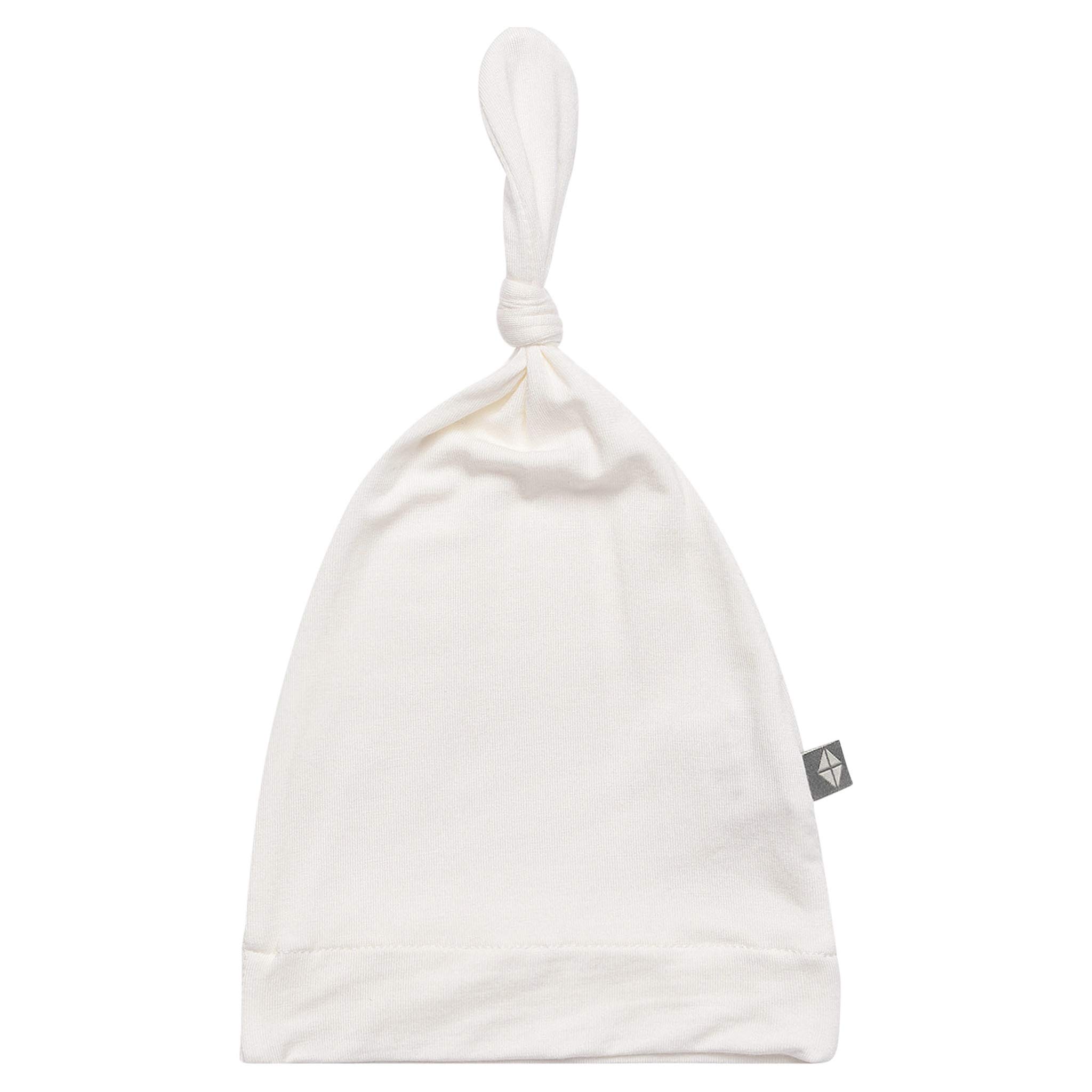 KYTE BABY Unisex Rayon Made from Bamboo Baby Beanie Soft Knotted Cap, 3-6 Months, Cloud