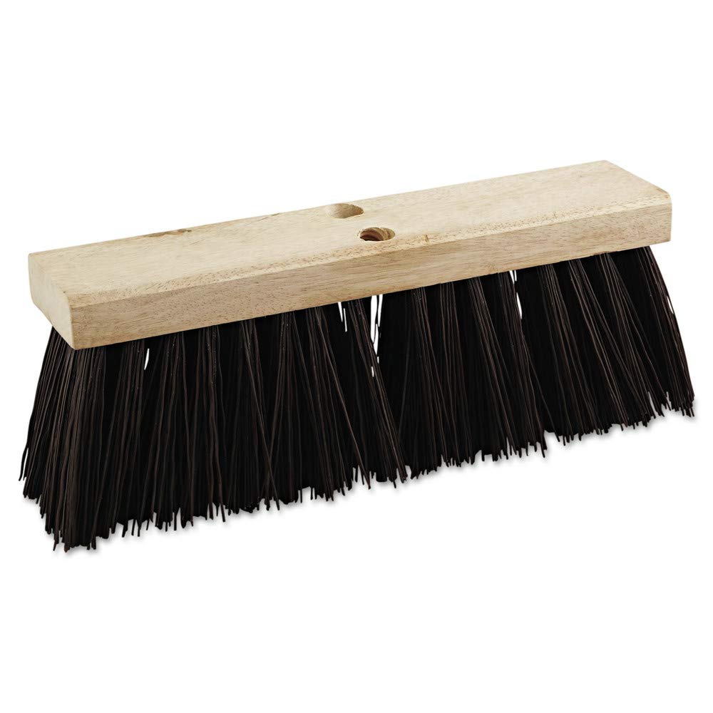 Boardwalk BWK73160 6.25 in. Polypropylene Bristles 16 in. Brush Street Broom Head - Brown