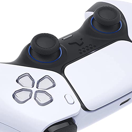 Yaner Glossy Replacement Accessories Accent Rings for DualSense 5 PS5 Controller - Controller NOT Included(Blue)