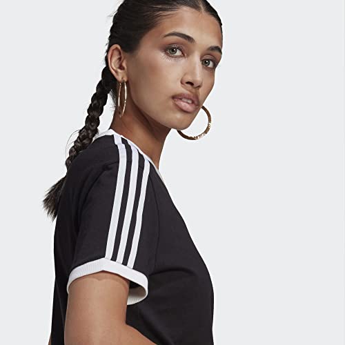 adidas Originals,womens,3-Stripes Tee,Black,Medium