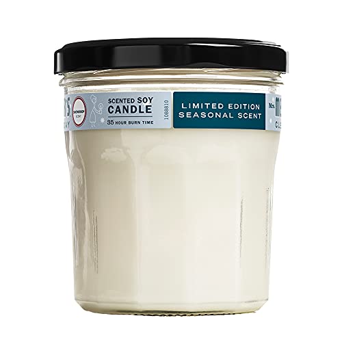 Mrs. Meyer's Soy Aromatherapy Candle, 35 Hour Burn Time, Made with Soy Wax and Essential Oils, Snowdrop, 7.2 oz