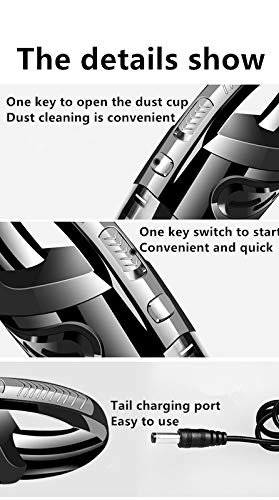 DJW car Vacuum Cleaner, Wireless car Dry and Wet Vacuum Cleaner Home Handheld Vacuum Cleaner