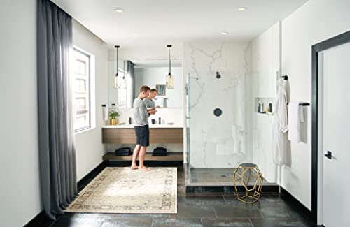 Moen Align Matte Black 9-inch Modern Hand -Towel Bar, YB0486BL