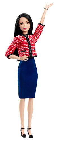 Barbie Political Candidate Doll, Tall Black-Haired Doll for 3 to 7 Year Olds