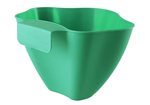 Cute Countertop Compost Bin Hanging Trash Can, Garbage Container for Kitchen/Bedroom/Office/Garage, Cabinet Counter Mounted for Easy Collection of Food Scraps (Dark Green)