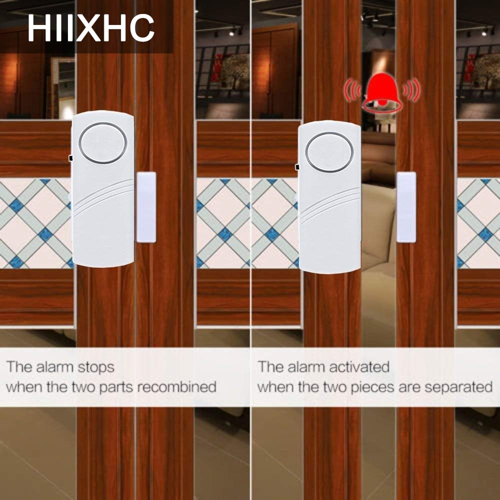 Hiistar Personal Security Window & Door Alarm Bell | Wireless Sensor Door Window Burglar Alarm | Pack of 10