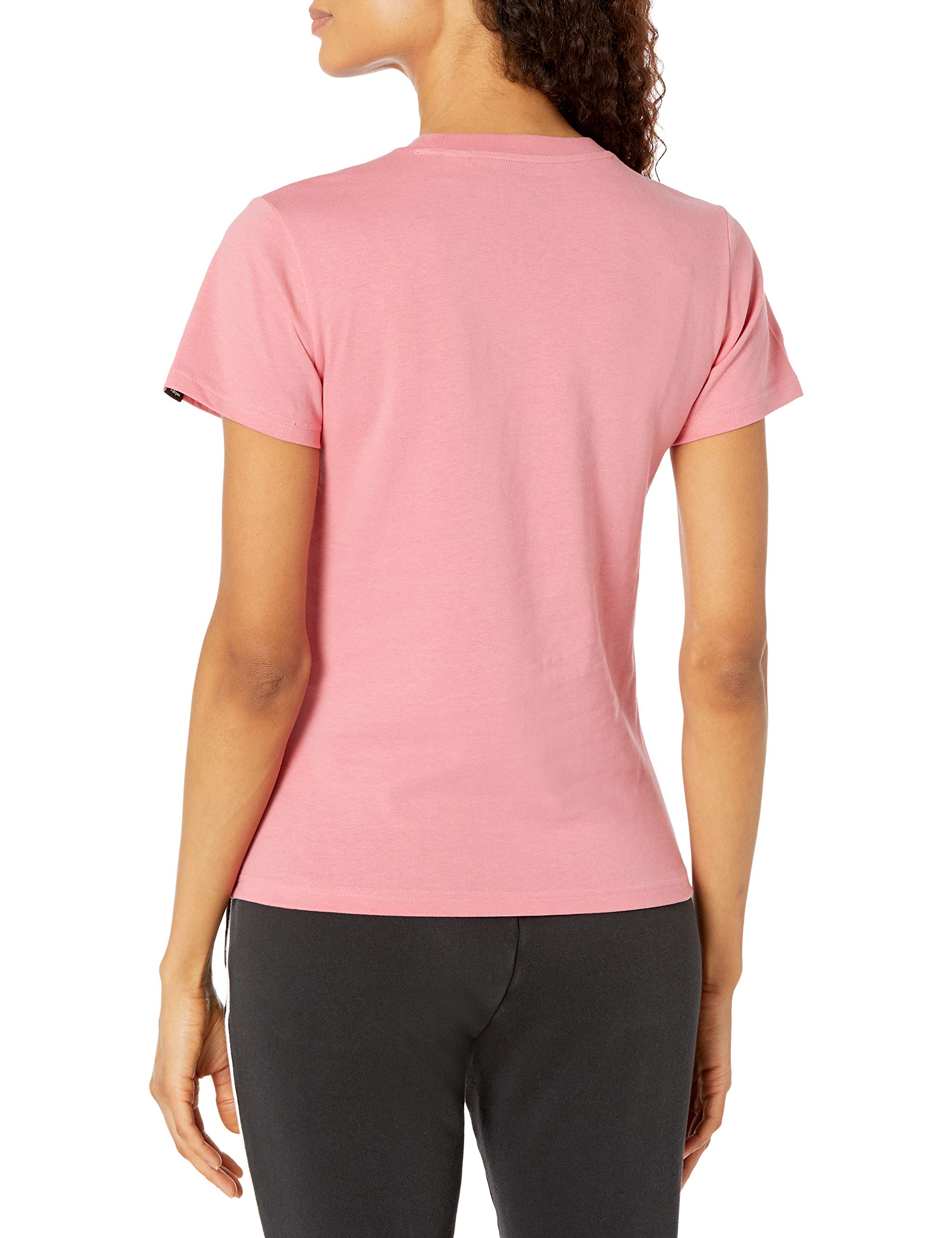adidas womens Foil Linear Graphic Tee Hazy Rose X-Small