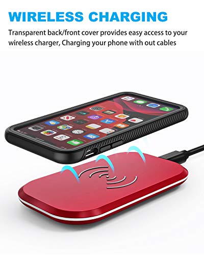 Njjex Case For iPhone 11 Pro MAX, For iPhone 11 Pro Max Case 6.5" W/[Tempered Glass Screen Protector], [Npatt] Hybrid Impact Clear Back Soft TPU Bumper Armor Rugged Shockproof Slim Phone Cover [Black]