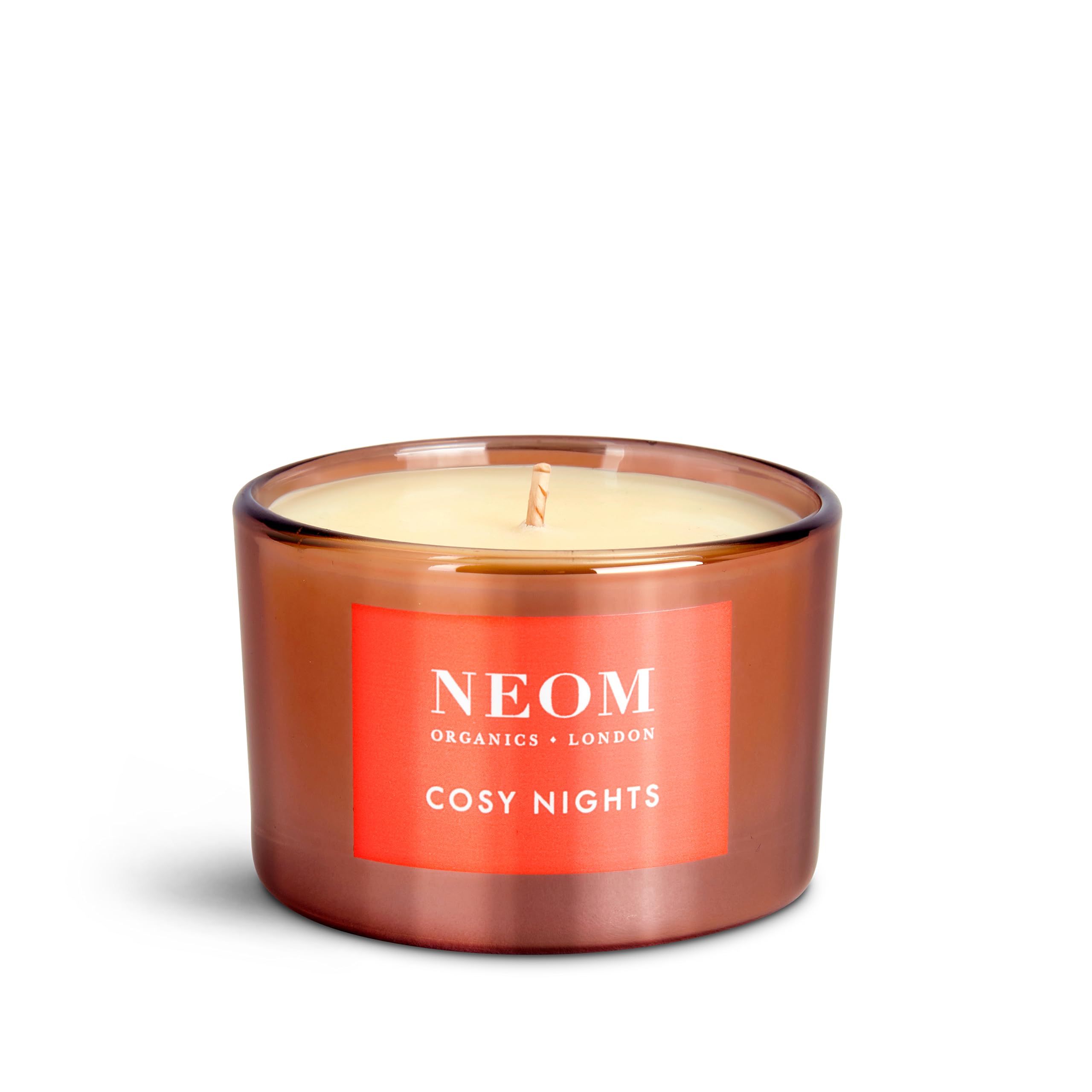 NEOM- Cosy Nights Luxury Scented Candle | Sandalwood, Frankincense & Nutmeg | Essential Oil Aromatherapy Candle | Gift… (Travel Size)