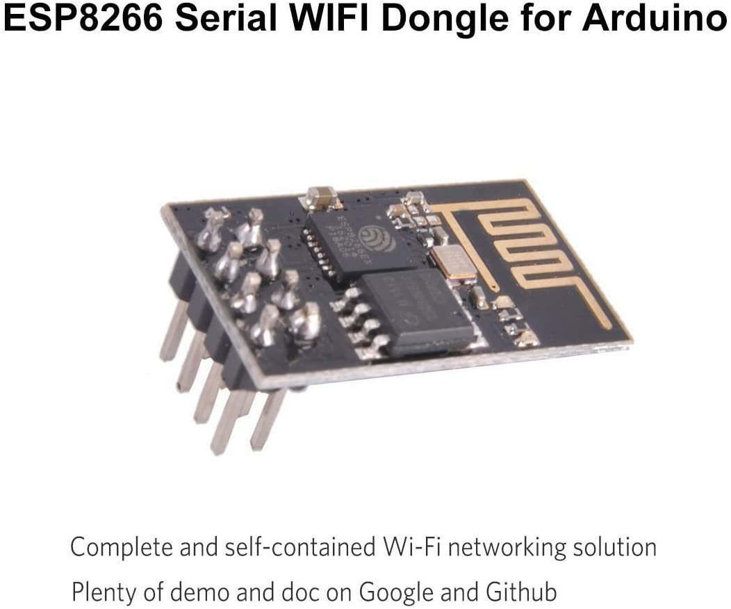 HiLetgo 3pcs ESP8266 ESP-01 Serial WiFi Wireless Transceiver Wireless Module Development Board LWIP AP+STA Compatible with Arduino