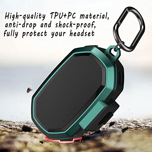 Cover Case for Jabra Elite7 pro/Elite 7 Active Case,TPU +PC Case Complete Protection Against Scratches, Bumps, with Carabiner Anti-Shock and Anti-Slip (Yellow)