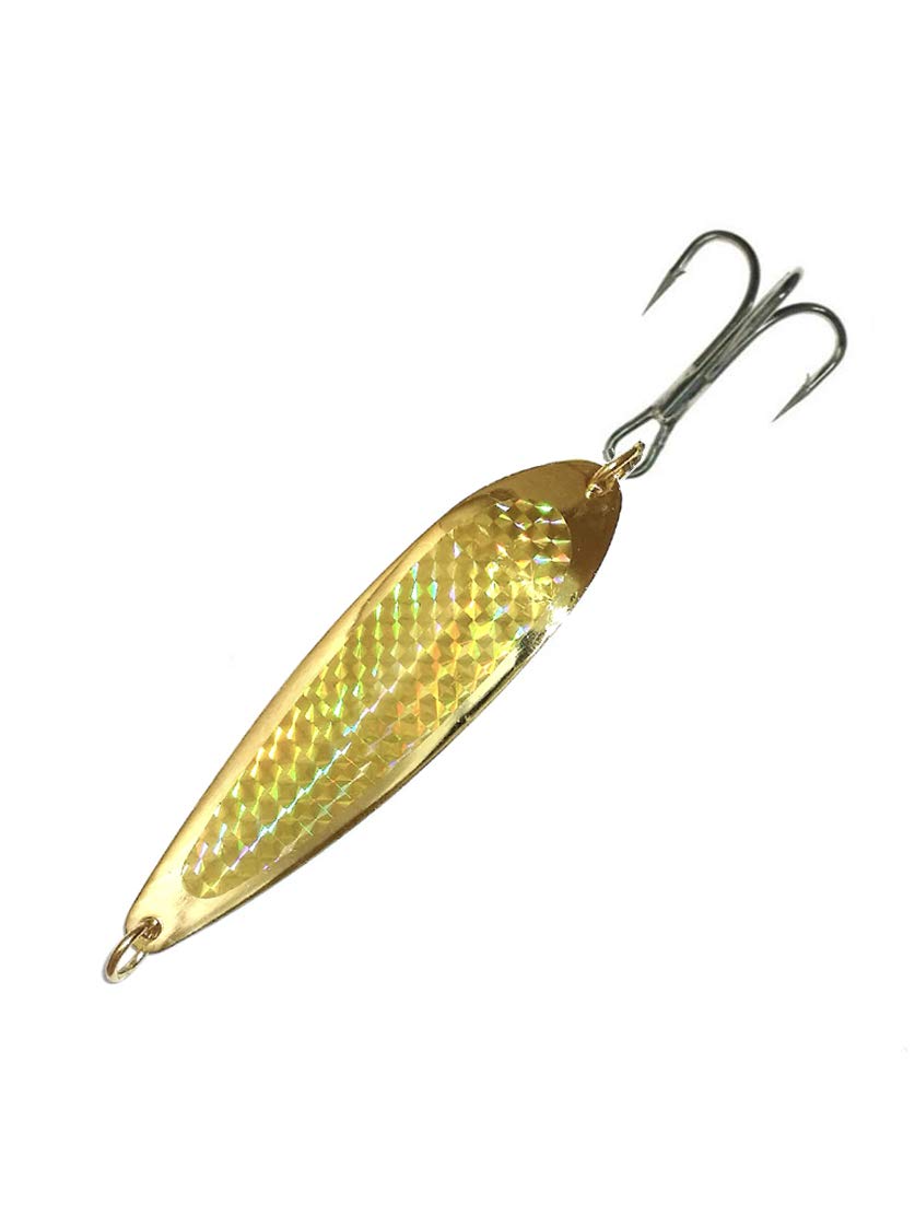 7 oz Crocodile Spoons Gold w Gold Tape 6 Pieces