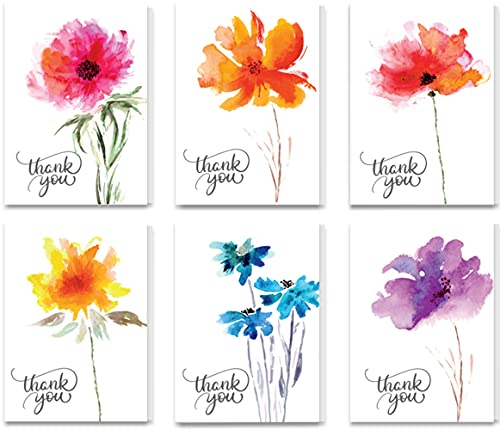 Thank You Cards With Envelopes Bulk 100 Pack - Extra Thick Cards In Beautiful Gift Box.