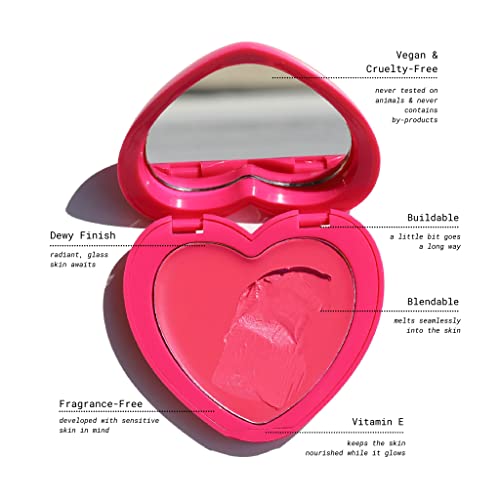 Half Caked Candy Paint Cheek + Lip Tint - Clean, Vegan & Cruelty-Free Makeup for Natural Rosy Glow, Dewy Finish, Enriched with Vitamin E, Perfect for dry or sensitive skin, 5g