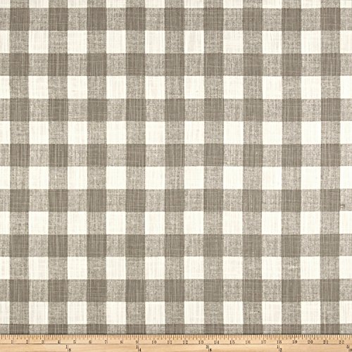 Premier Prints Buffalo Plaid Slub Canvas Ecru, Fabric by the Yard