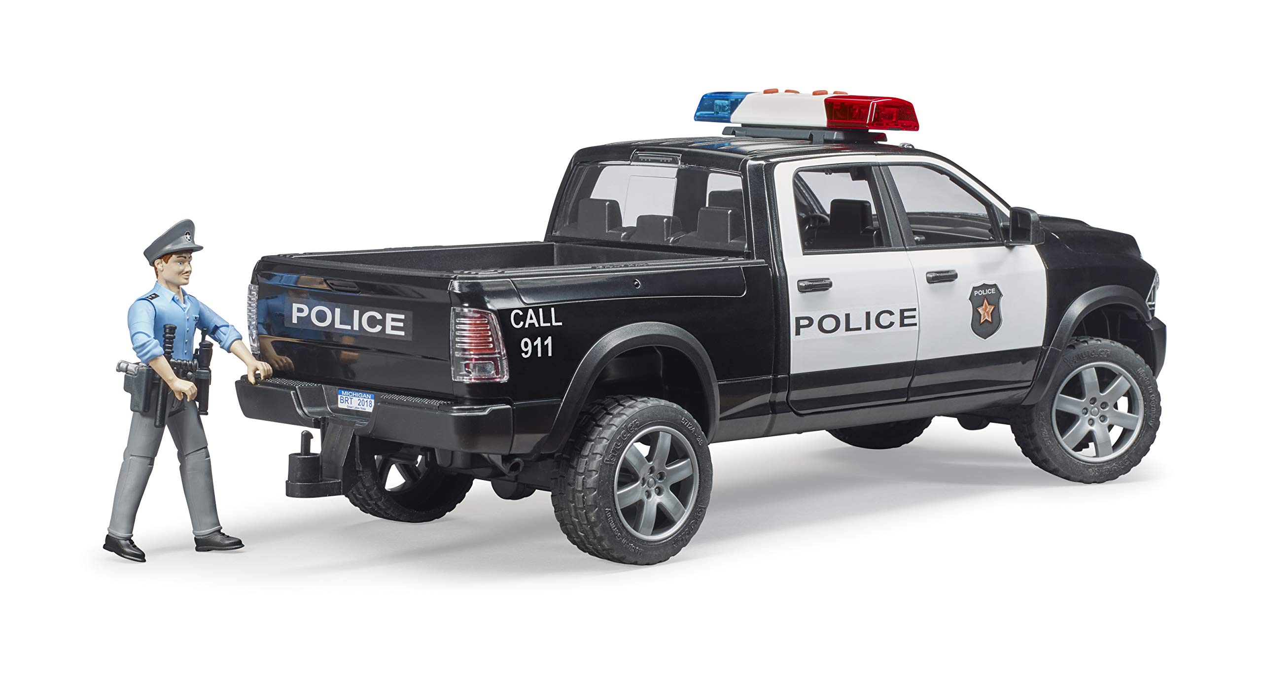 Bruder RAM 2500 Police with Policeman, L&S Module