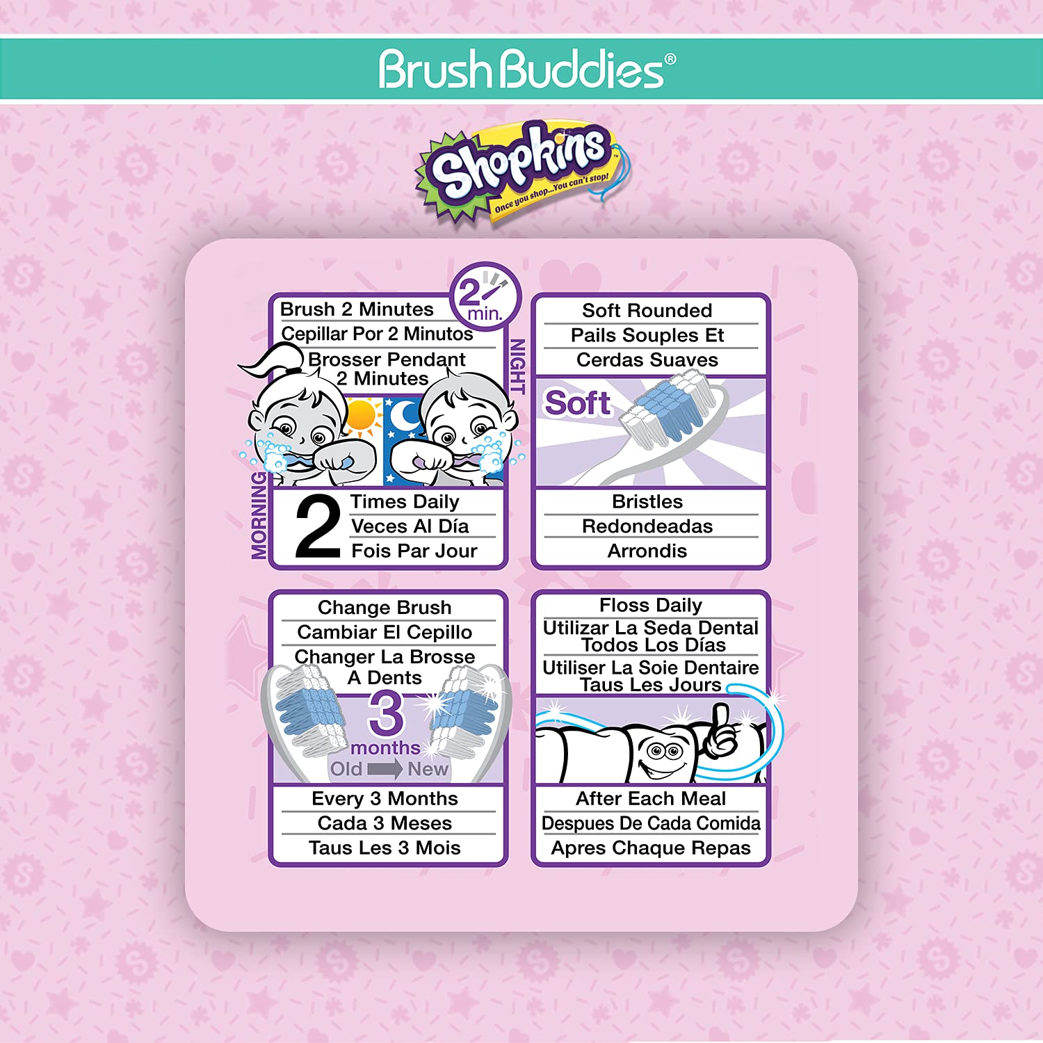 Brush Buddies Shopkins Brush and Cap