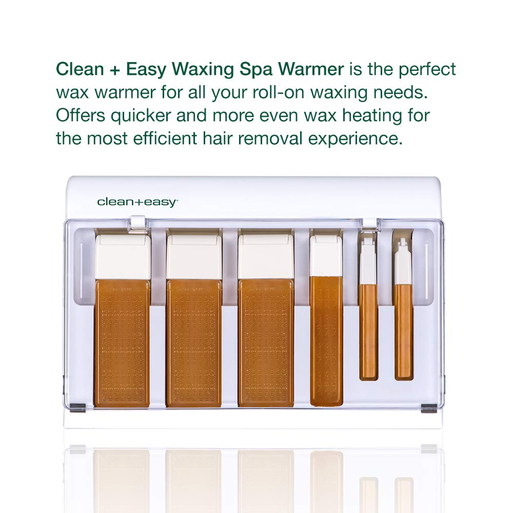 Clean + Easy Waxing Spa Warmer For Wax Cartridges, Hair Removal Treatment Tool For Facial And Full Body Waxing, (120V) Warmer Unit Only