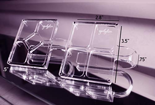 Hand Makeup Mixing Palette Makeup Lovers have been Searching for, with Lid, Great when applying makeup to others too, bye-bye Makeup Stains! 5 groves