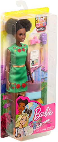Barbie Travel Nikki Doll Kitty Ear Brunette Hair with 5 Accessories