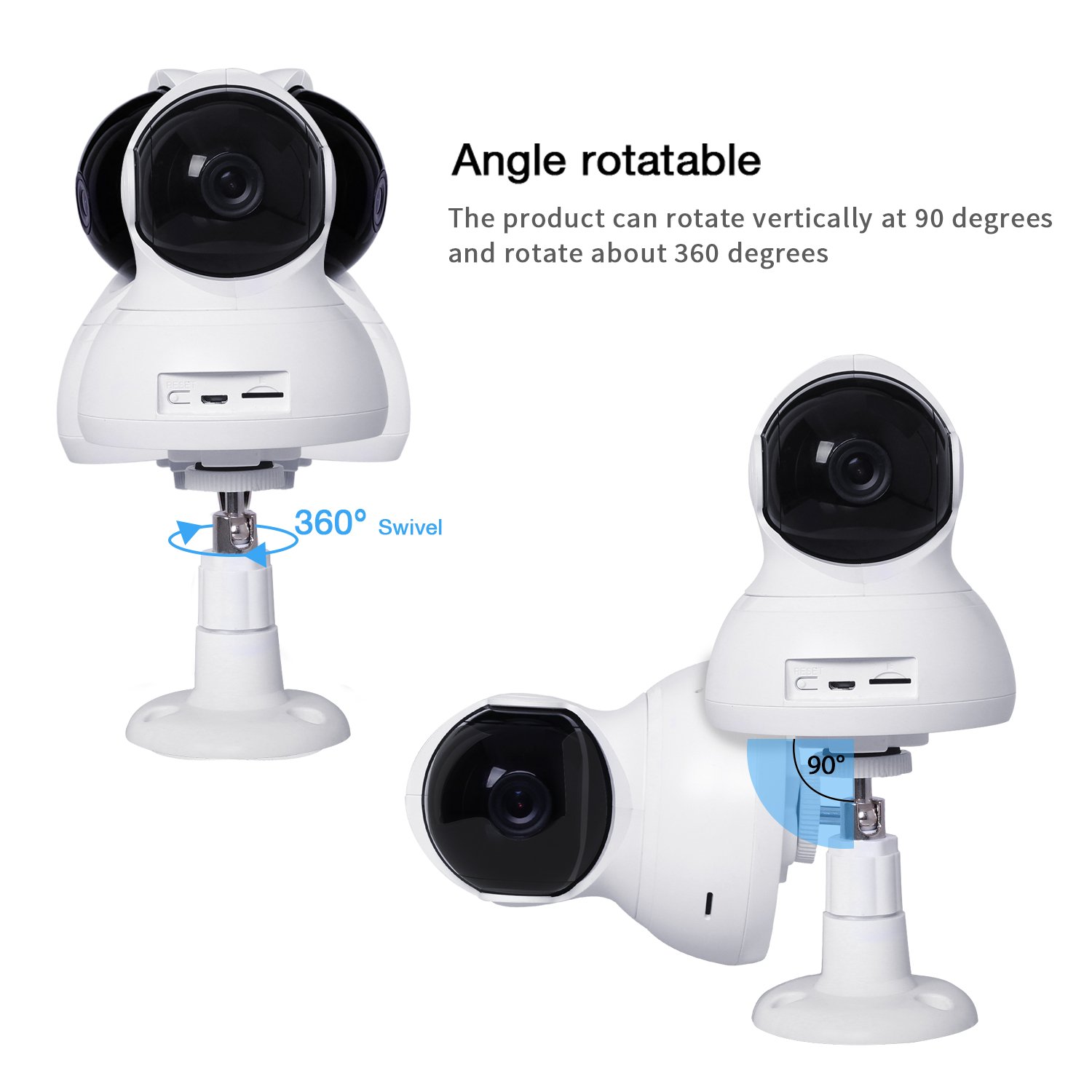 Wall Mount Bracket for YI Dome Camera and YI Cloud Home Camera,HOLACA 360 Degree Protective Adjustable Wall Mount Holder for YI Camera