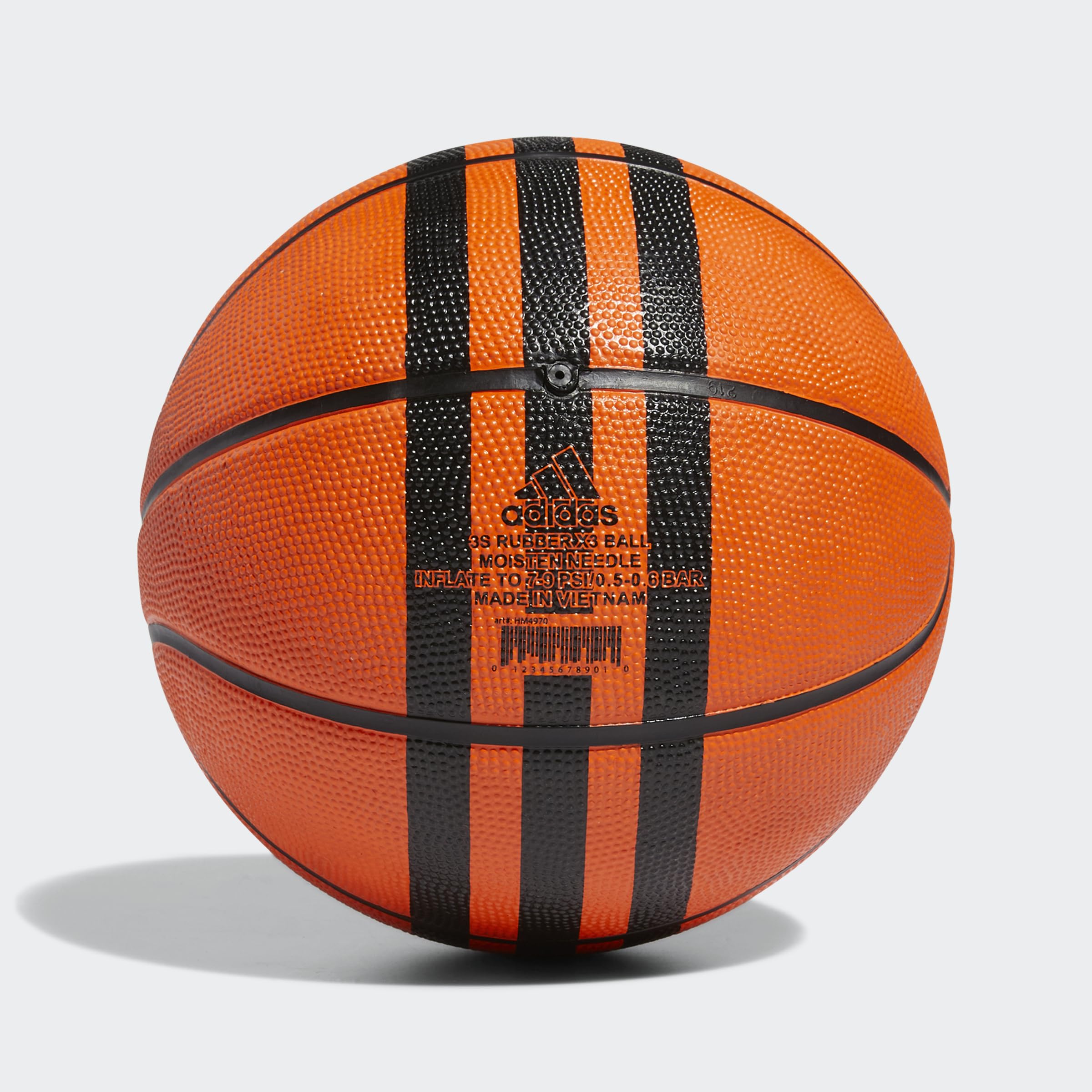 adidas Unisex-Adult Rubber X 3 Ball, Basketball Natural/Black/Gold Metallic, 7