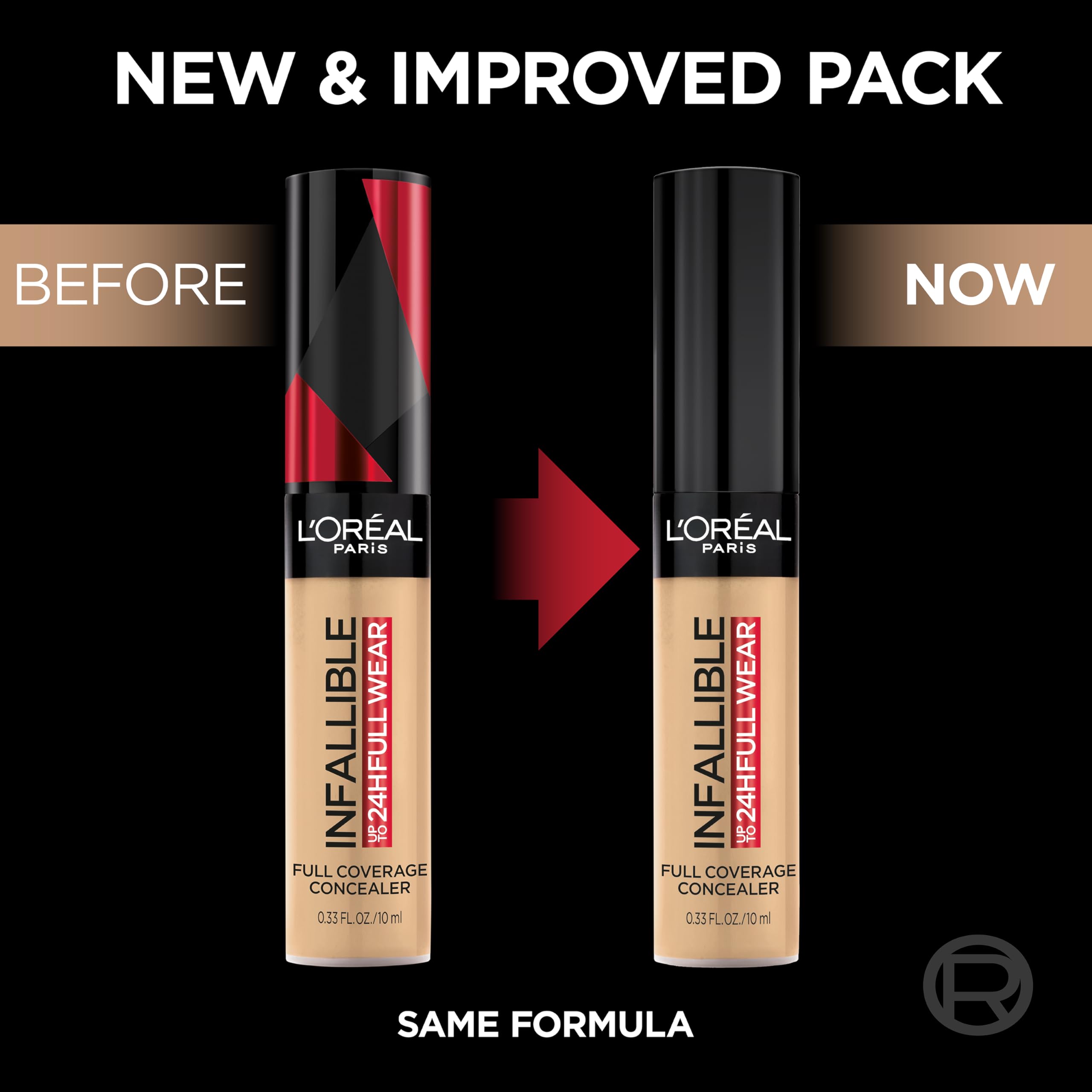 L’Oréal Paris Makeup Infallible Full Wear Waterproof Matte Concealer, Full Coverage, Biscuit, 0.33 fl. oz.