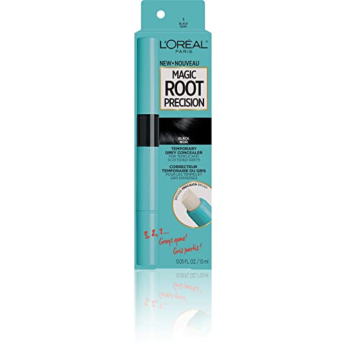 L’Oréal Paris Magic Root Precision Temporary Gray Hair Color Concealer Brush, 1 Black, 0.05 fl; oz.