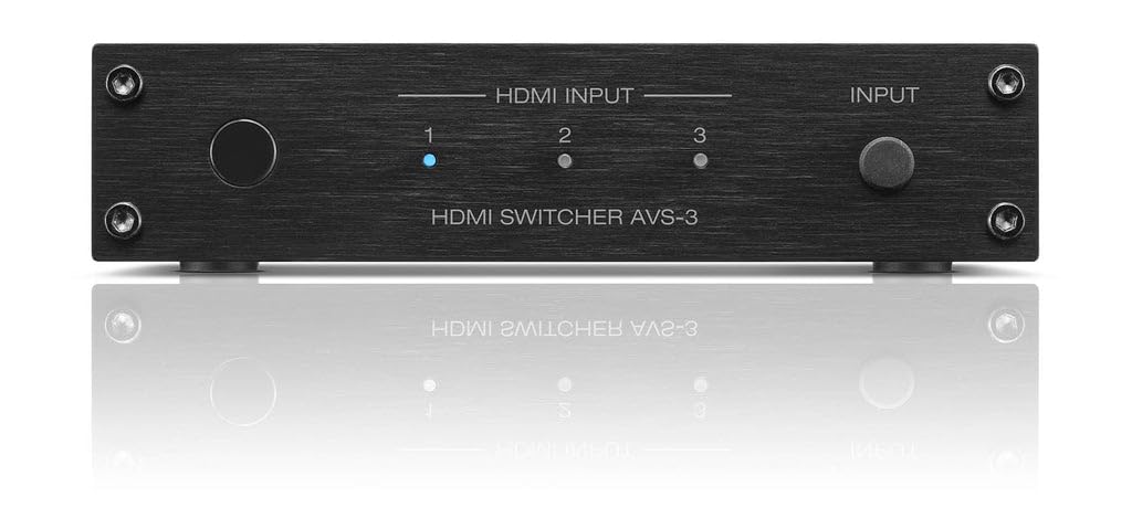 Denon AVS-3BK 3-Port (3 In/1 Out) 8K HDMI Switcher (Black)
