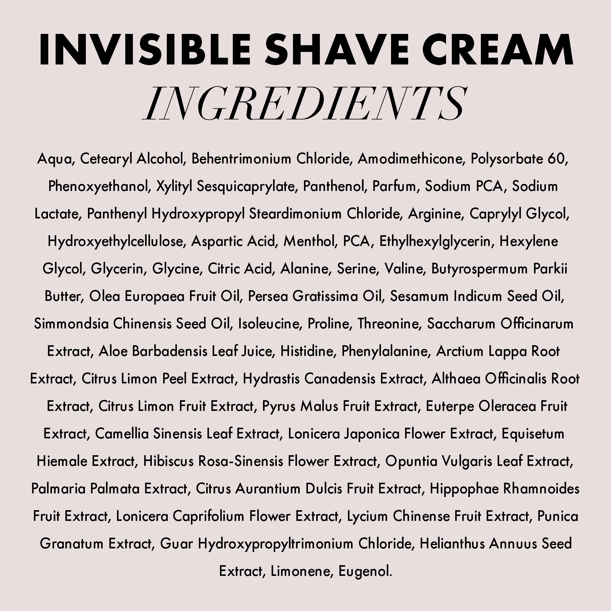 Hanz de Fuko Invisible Shave Cream – Premium Shaving Cream for Sensitive Skin – Hypoallergenic – Sulfate and Paraben Free, 8 oz.