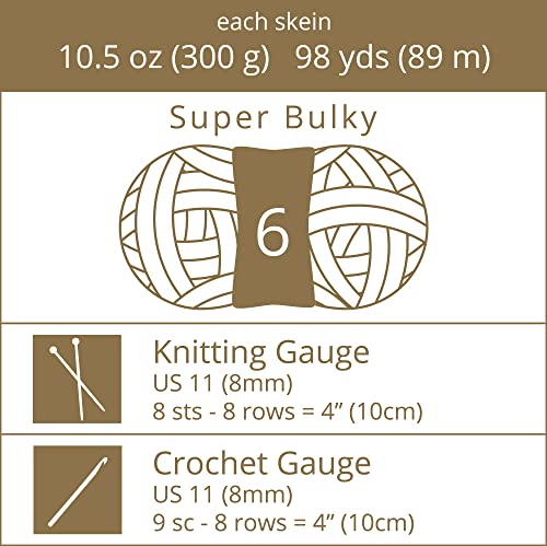 Crafted By Catherine Velvet Chain Yarn - 3 Pack, Grey, Gauge 6 Super Bulky
