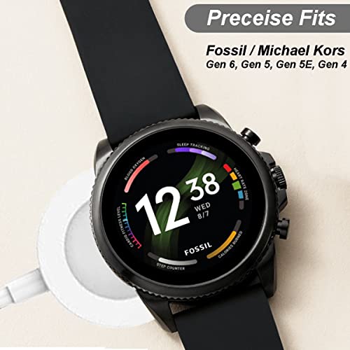Charger for Fossil Gen 6 / Gen 5 / Gen 4 / Sport, for Michael Kors Gen 6 / Gen 5E / Gen 5 / Gen 4 Smartwatch Magnetic Charging Cable (1, White)