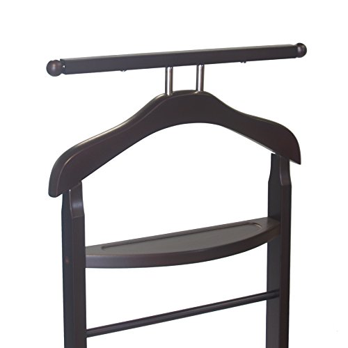 Proman Products - VL17014 Knight Valet Sand, 18" x 12" x 43.5", Walnut