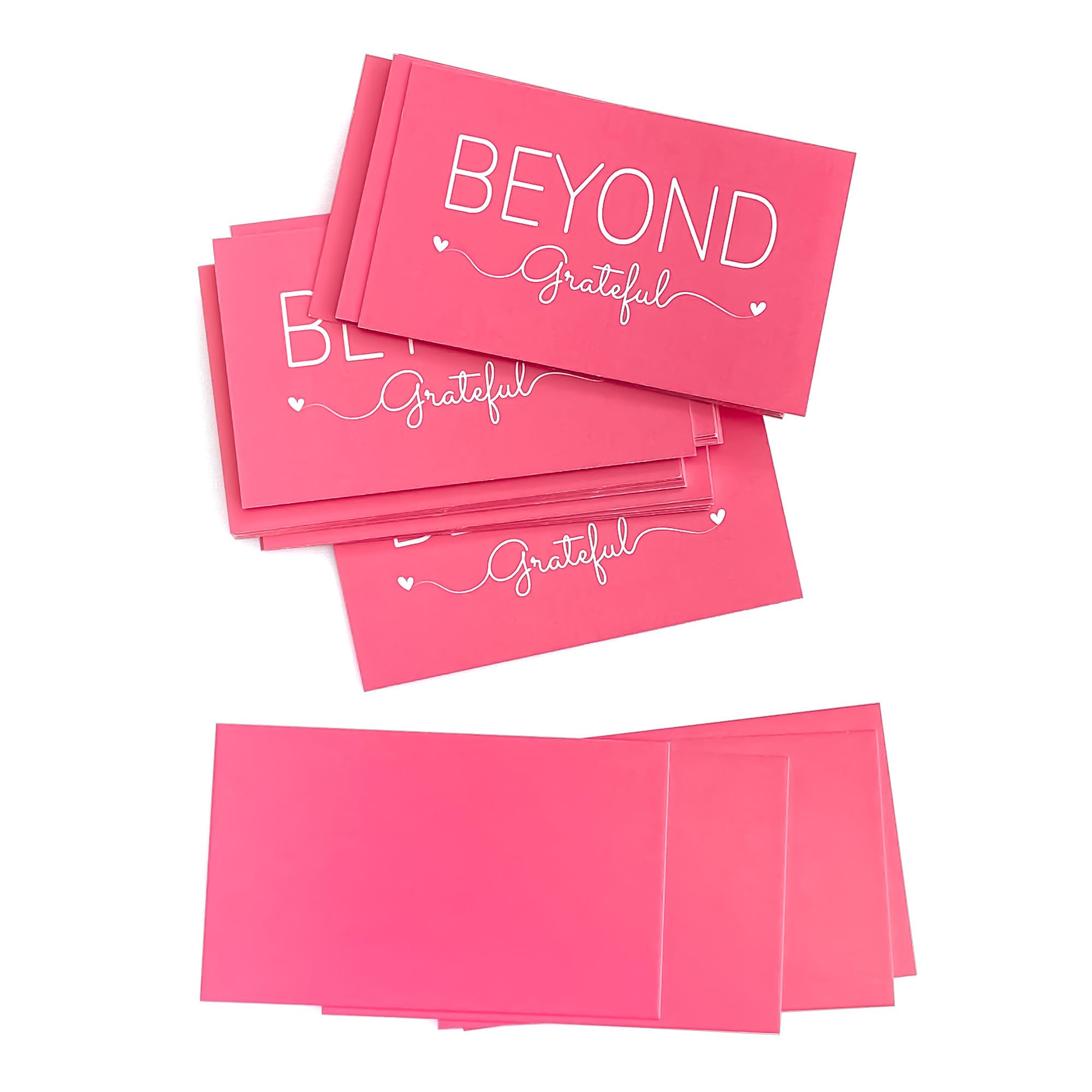 ARBEIT Pink BEYOND Grateful Thank You Cards 100 Cards Package