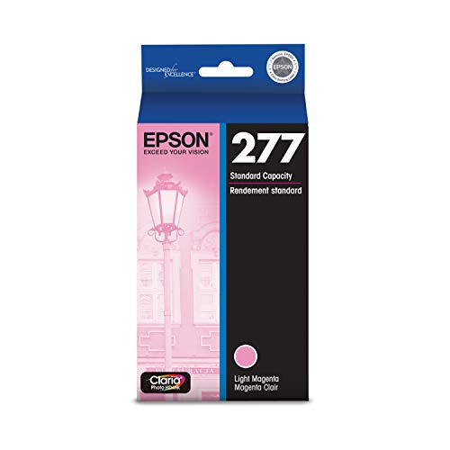 Epson T277 Claria Photo HD Ink Standard Capacity Light Magenta Cartridge (T277620) for Select Expression Printers