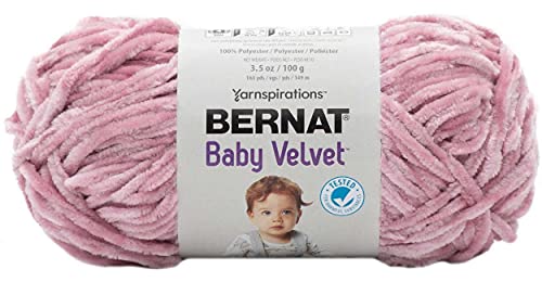 Bernat Baby Velvet Yarn Pink Mist 164018-18015 (3-Skeins) Same Dye Lot Worsted Medium #4 Soft 99% Acrylic/1% Polyester Bundle with 1 Artsiga Craft Bag