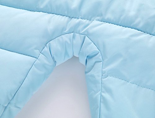 Happy Cherry Newborn Baby Boys' Winter Romper Thick Jacket Waterproof Bodysuit Warm Puffer Outerwear Blue 3-6 Months