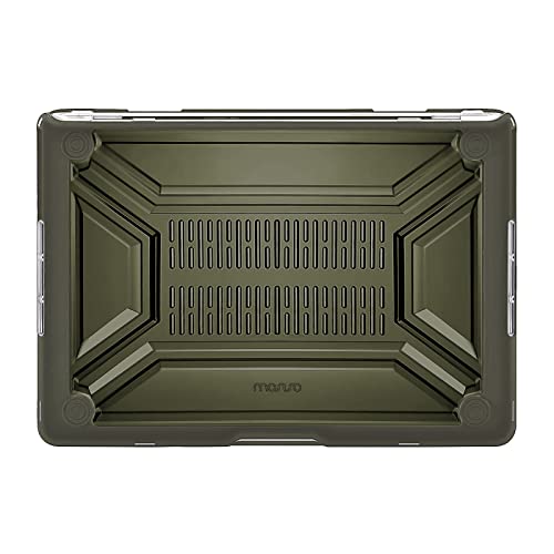 MOSISO Compatible with MacBook Pro 13 inch Case M2 2023 2022 2021 2020 A2338 M1 A2289 A2251 with Touch Bar Touch ID, Heavy Duty Plastic Hard Shell Case with TPU Bumper & Keyboard Cover, Army Green