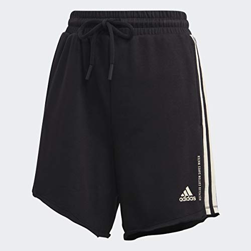 adidas Women's Recycled Cotton Short Black Medium