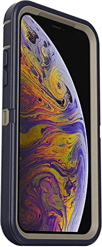 OtterBox Defender Series Case for iPhone X & iPhone Xs (ONLY), Case Only - Bulk Packaging - (Dark Lake (Chinchilla/Dress Blues))